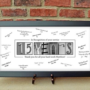 15 Year Work Anniversary Gift Personalized Employee Recognition Gift ...