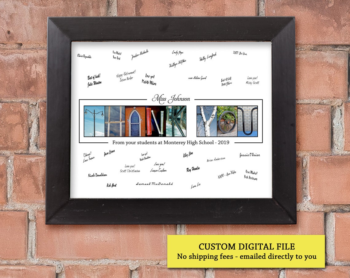 Gift for Teacher Personalized Thank You Teacher Gift Class Gift for ...