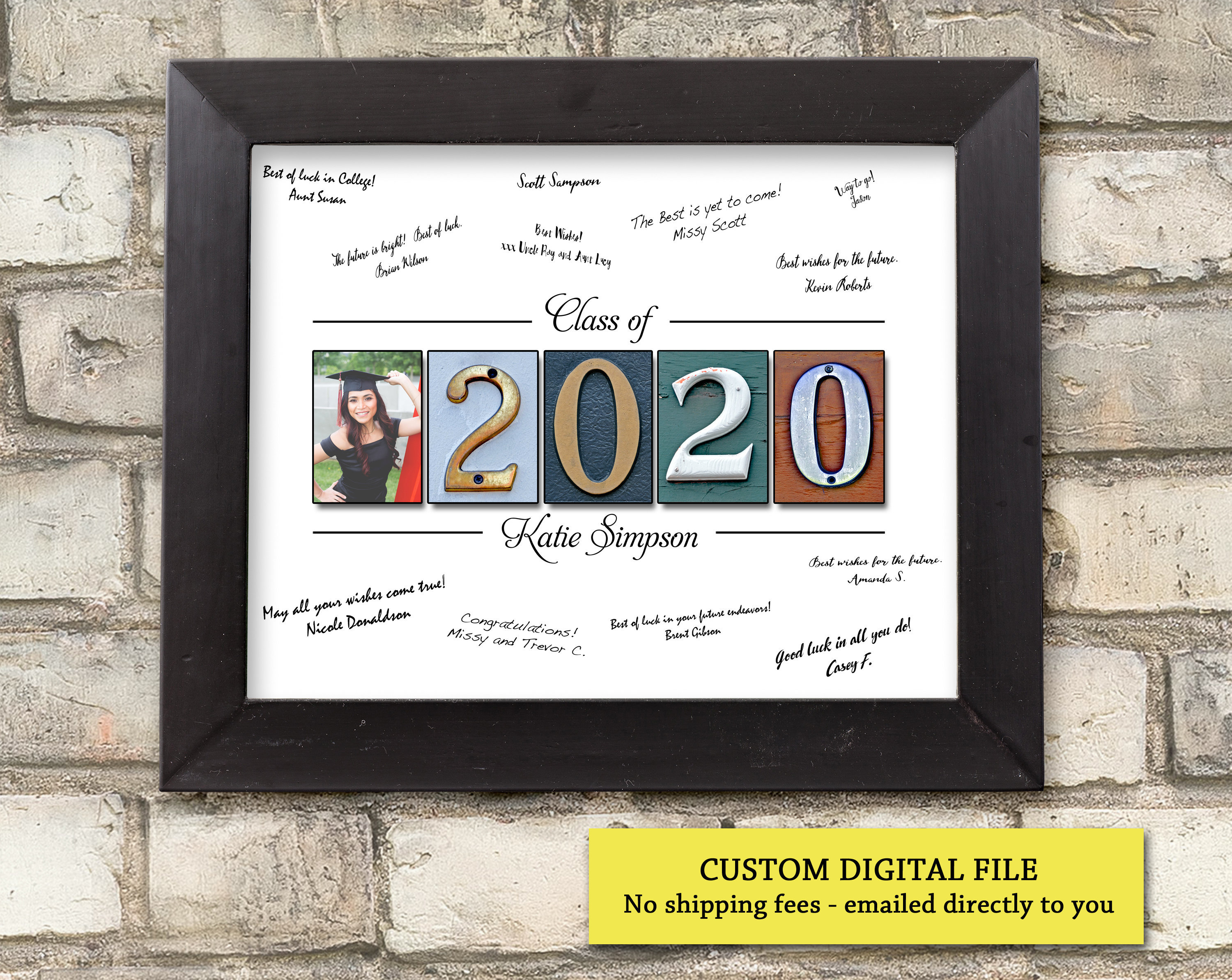 Printable Graduation Decor Personalized Graduation Gift for - Etsy