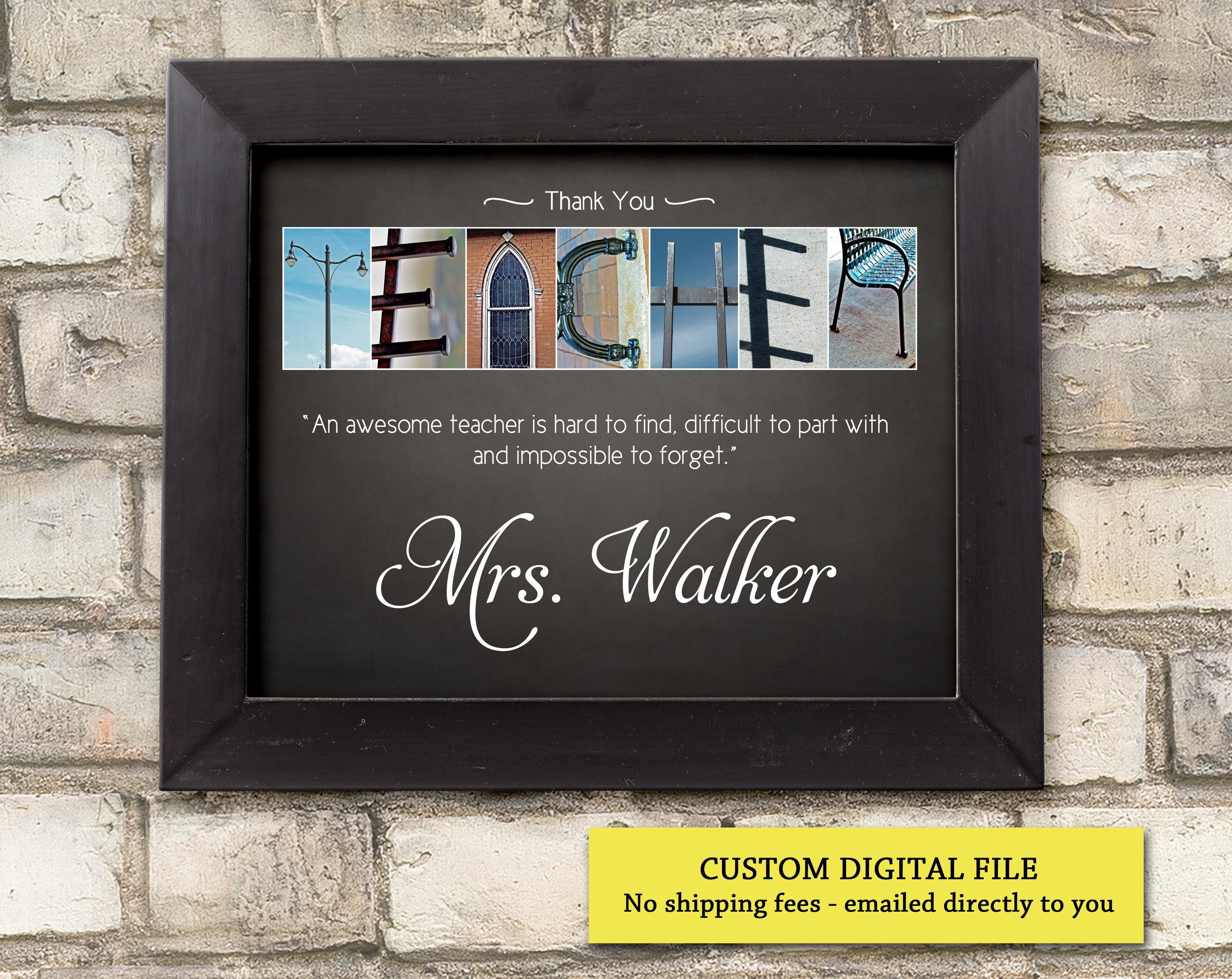 Personalized Teacher Appreciation Gift Teacher Gift Idea Teacher End of ...