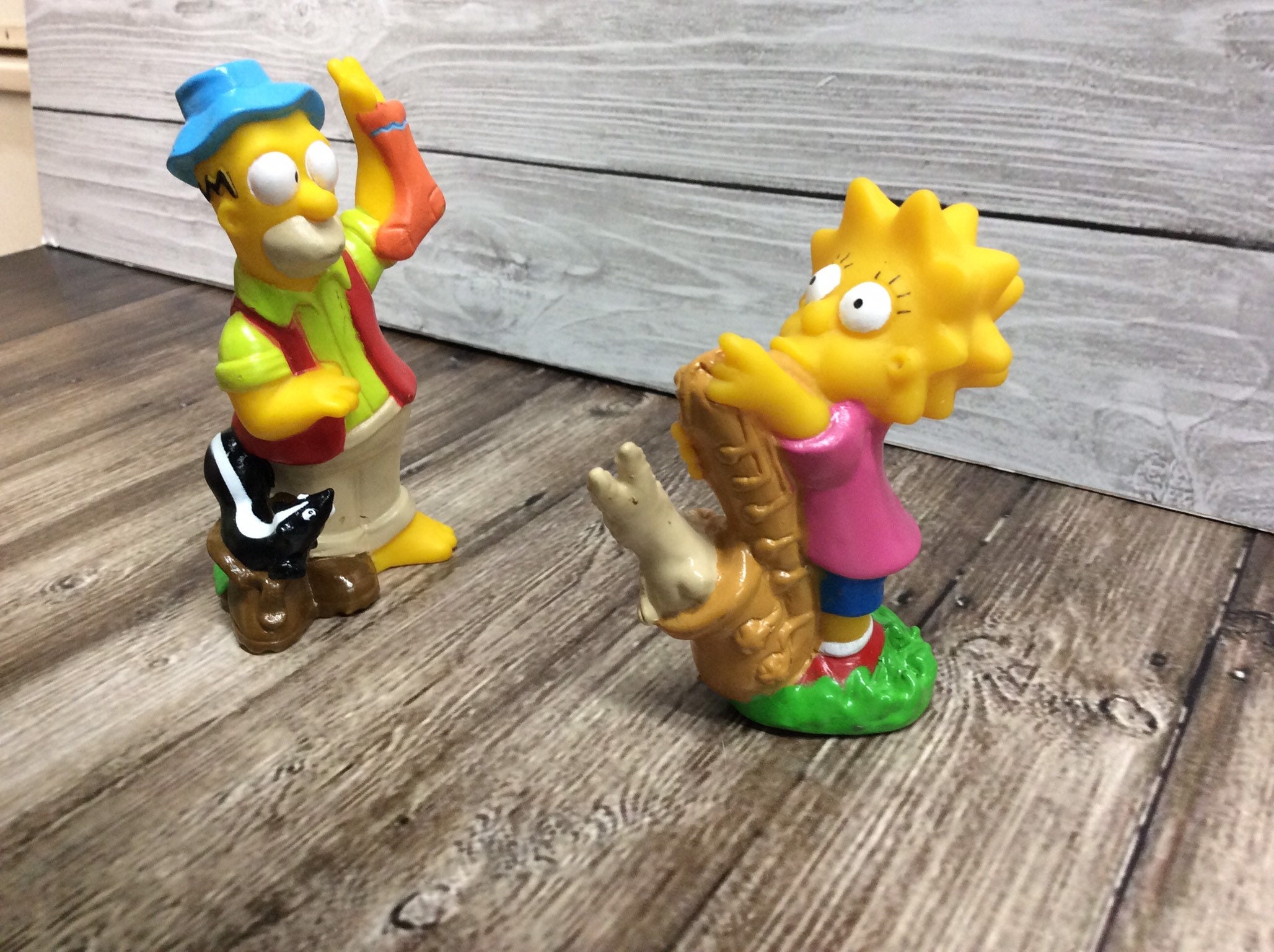Vintage 1990 Simpson's Camping Figures, Homer & Lisa, Set of 2 - Etsy