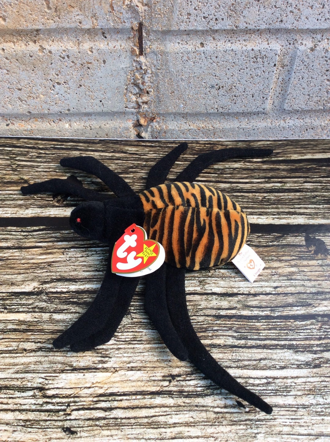 RARE Ty Beanie Baby Spinner With Creepy Tush Tag 1996 Ty Spider Oddity ...
