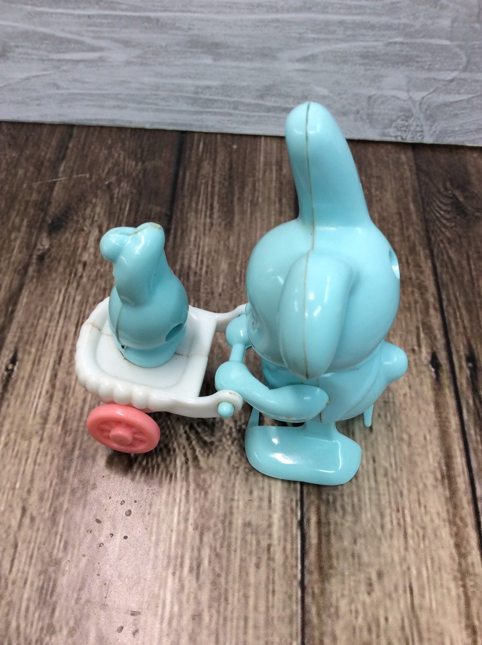 Wind up Toy Bunny With Baby Bunny in Stroller Easter Wind up - Etsy