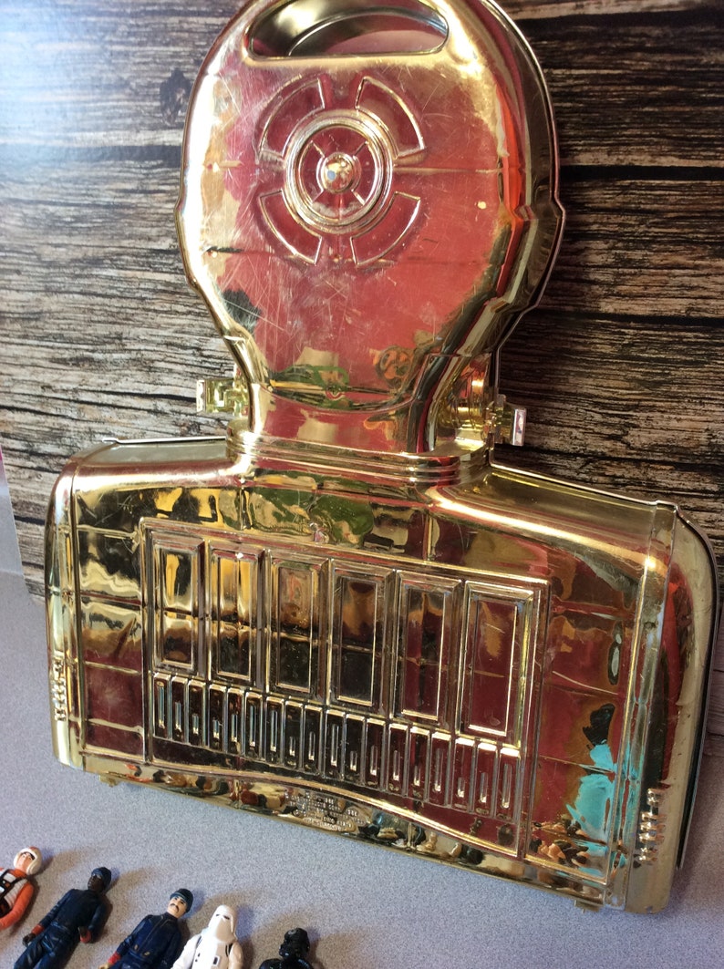 Star Wars C3P0 Action Figure Carrying Case With 14 Star Wars Original ...