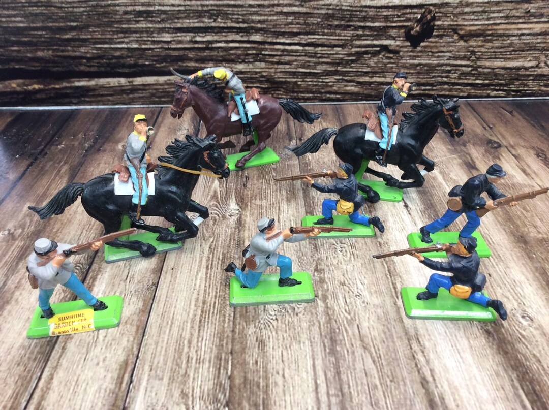 Vintage Britains Deetail Toy Soldiers: Union & Confederate, 1971 - Etsy
