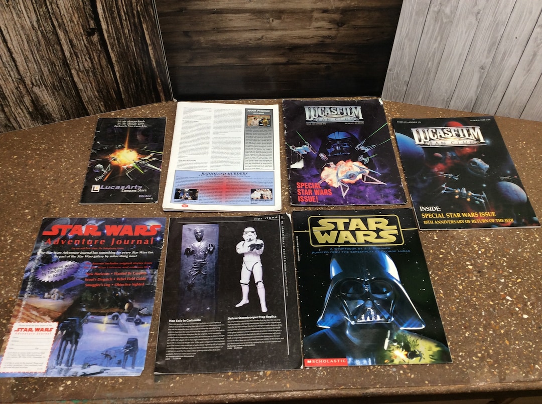 Star Wars Fan Club Magazines, Storybook, Lucas Company Store Vintage ...
