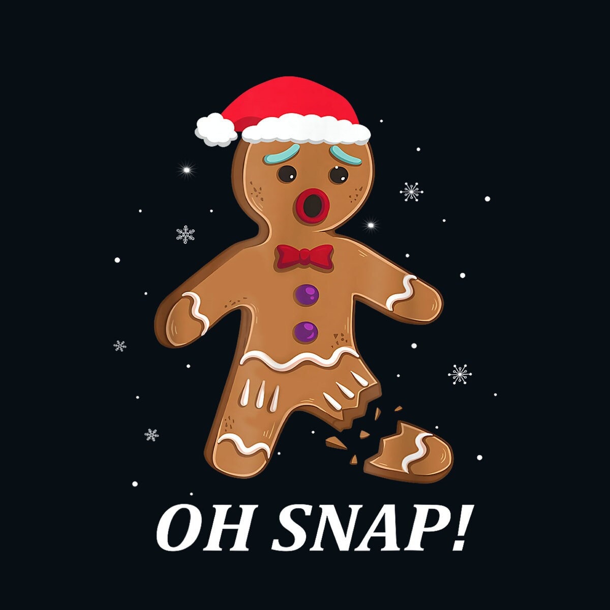 Gingerbread Man Oh Snap Christmas Cookie Costume Baking Team Digital ...