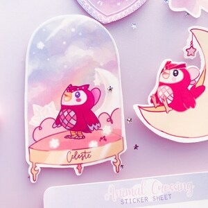 Animal Crossing Celeste Vinyl Cute Sticker Pack and Sticker | Etsy