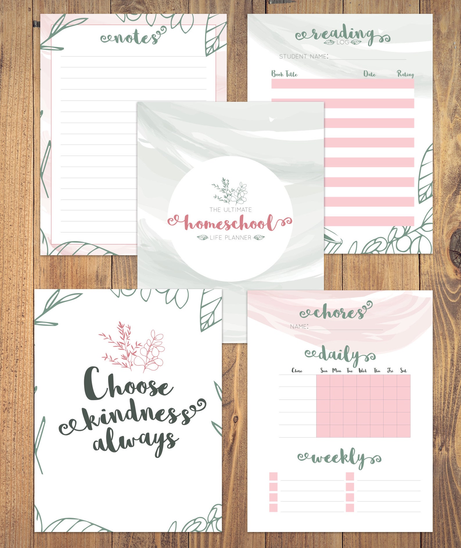 Printable Homeschool Life Planner Binder | Planner | Homeschool ...