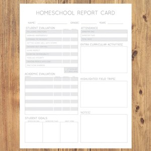 Homeschool Transcript, Report Cards, and Diploma Printable College ...