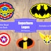 Perler Bead Pattern Pack: Superhero Logos - Etsy