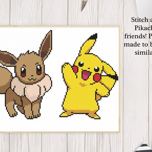Eevee Cross Stitch Pattern - Etsy