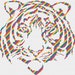 Pride Tiger Large Cross Stitch Pattern - Etsy