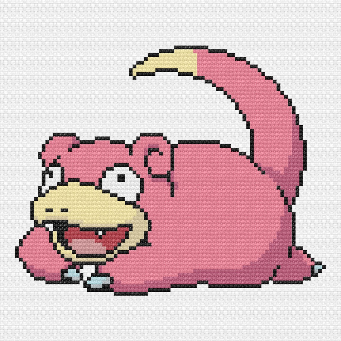 Slowpoke Cross Stitch Pattern - Etsy