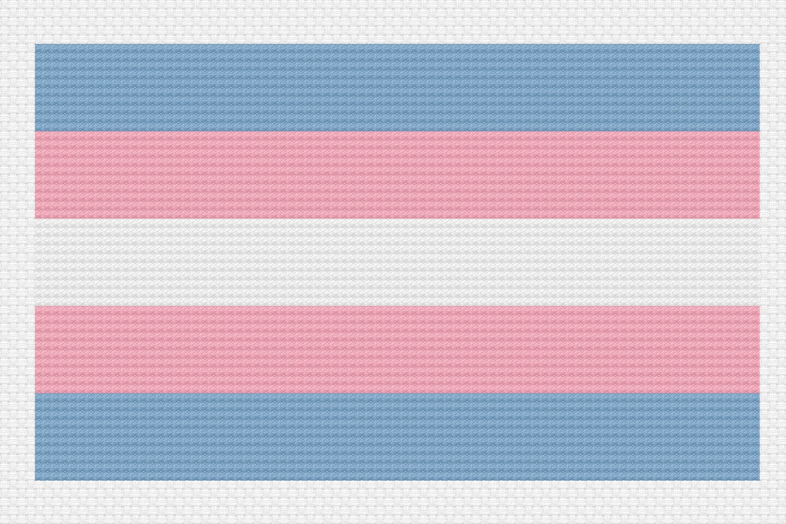 Transgender/ Genderqueer/intersex Pride Flag Cross Stitch - Etsy