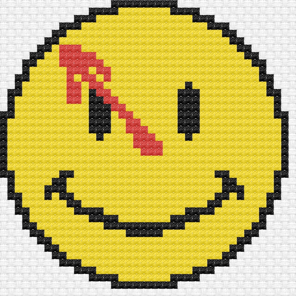 Watchman Smiley Face Pin Cross Stitch Pattern | Etsy