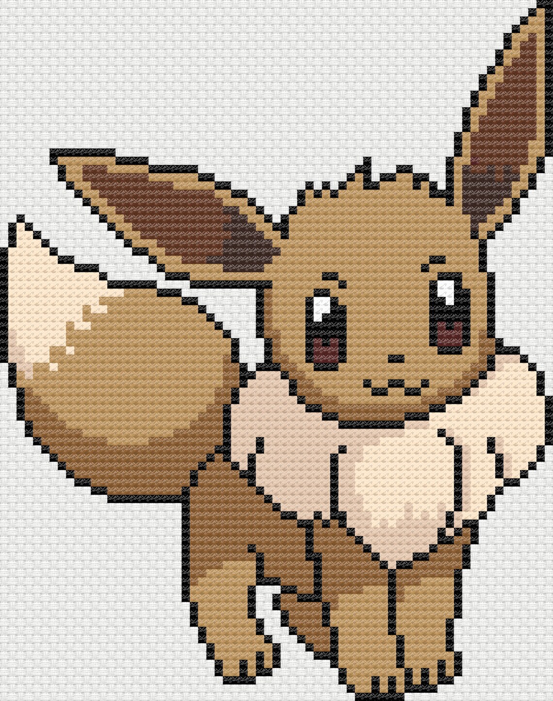 Eevee Cross Stitch Pattern - Etsy