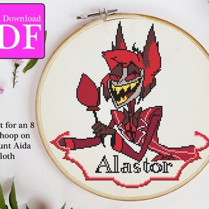Alastor the Radio Demon Cross Stitch Pattern - Etsy