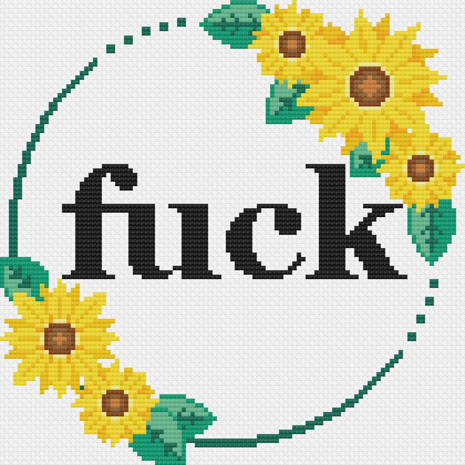 Naughty Fck Swear Word Cross Stitch Pattern - Etsy España