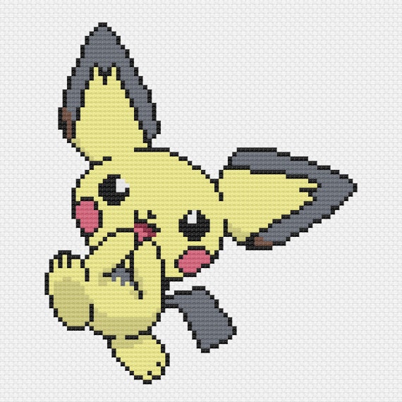 Minecraft Pixel Art Pichu Template