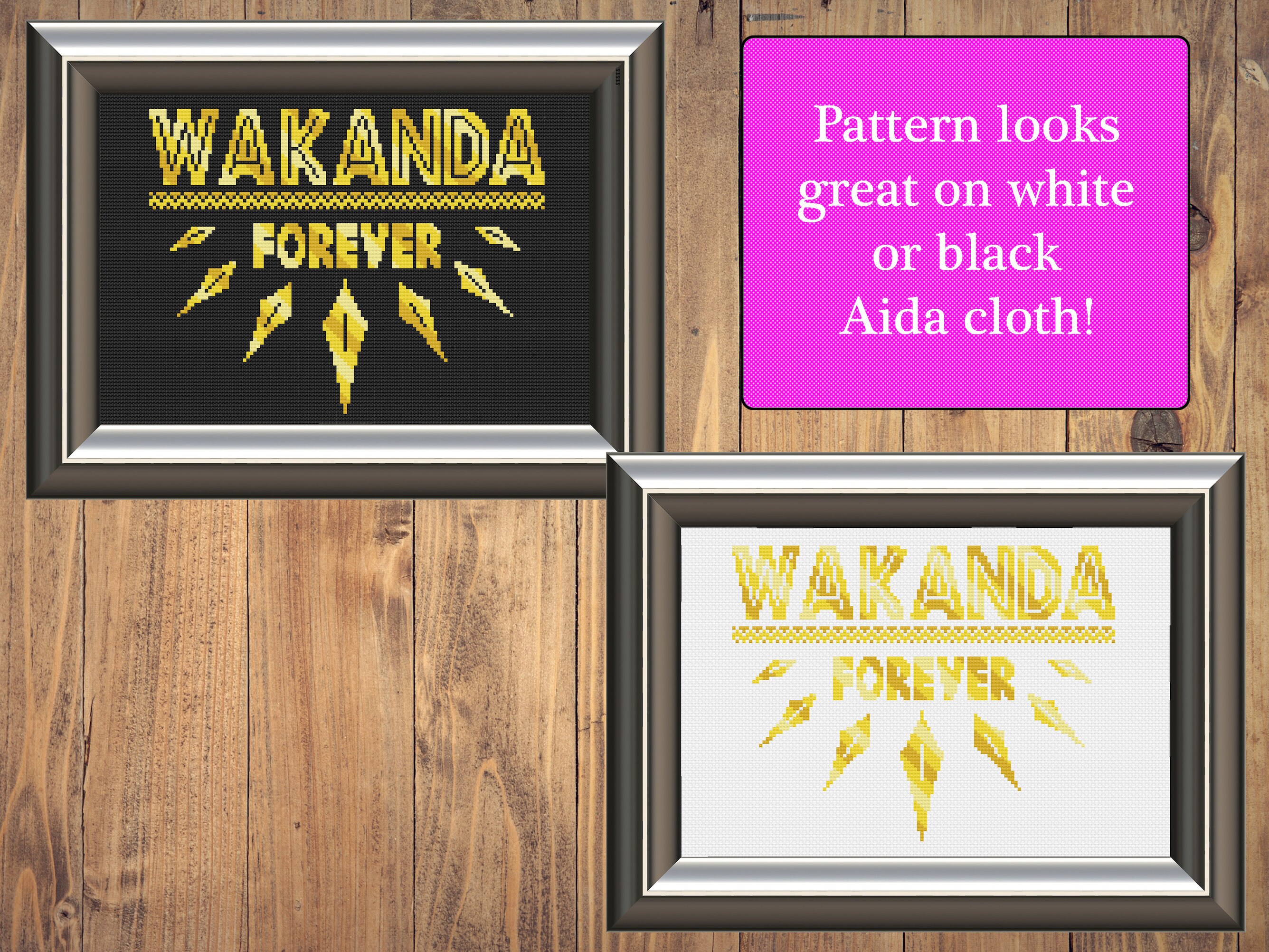 Gold Wakanda Forever Cross Stitch Pattern - Etsy UK