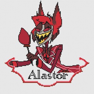 Alastor the Radio Demon Cross Stitch Pattern - Etsy