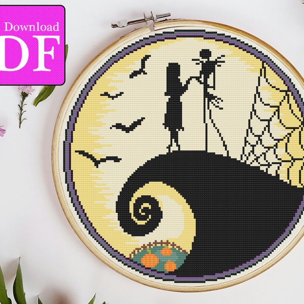 Tim Burton Cross Stitch - Etsy