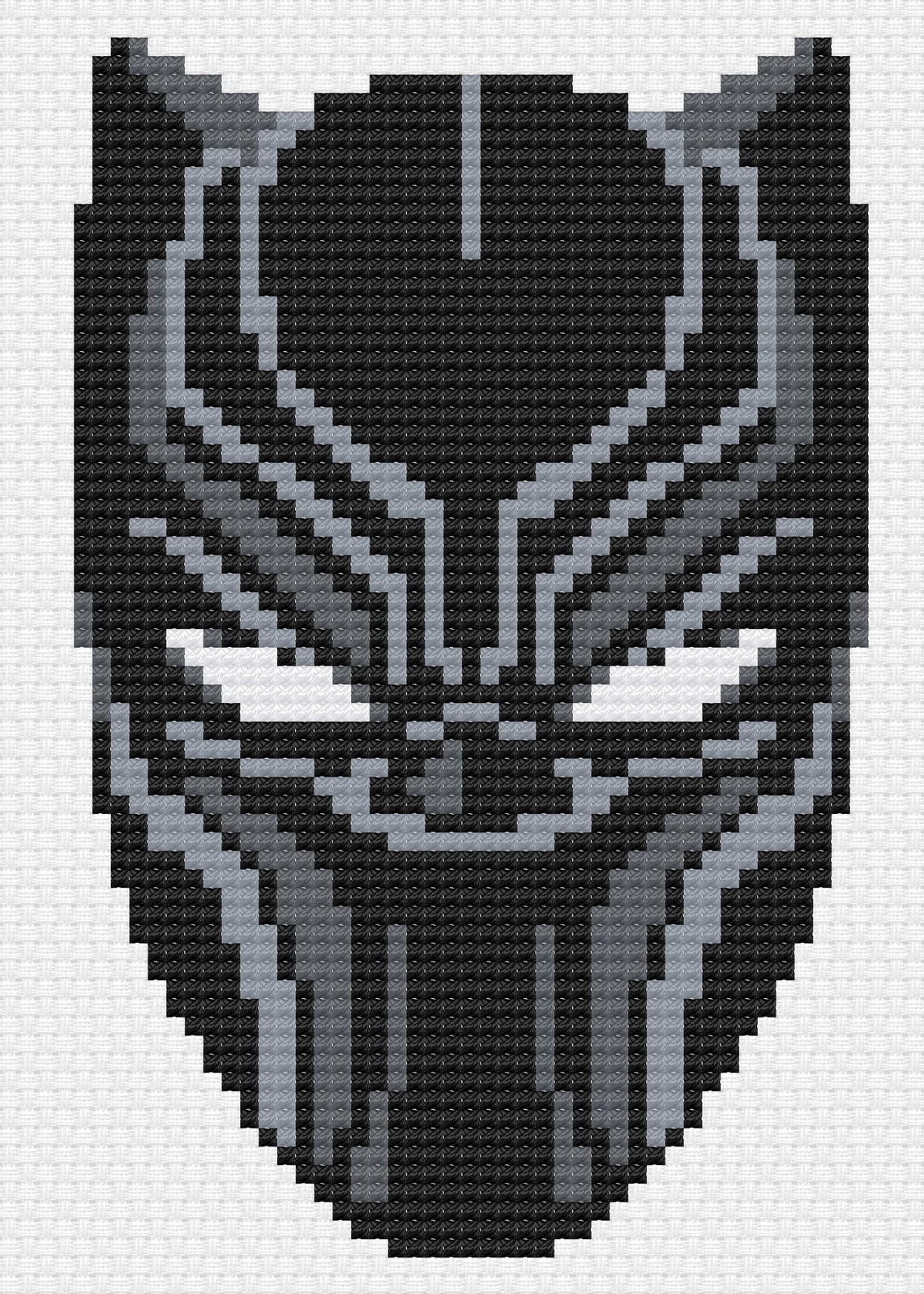 Black Panther Mask Cross Stitch Pattern - Etsy Australia
