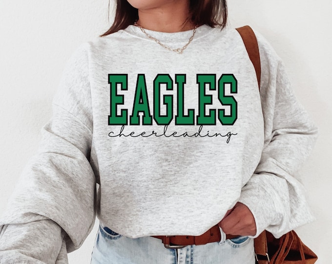 Custom Cheer Sweatshirt Cheerleading Sweatshirt, Team Mascot, Cheer ...