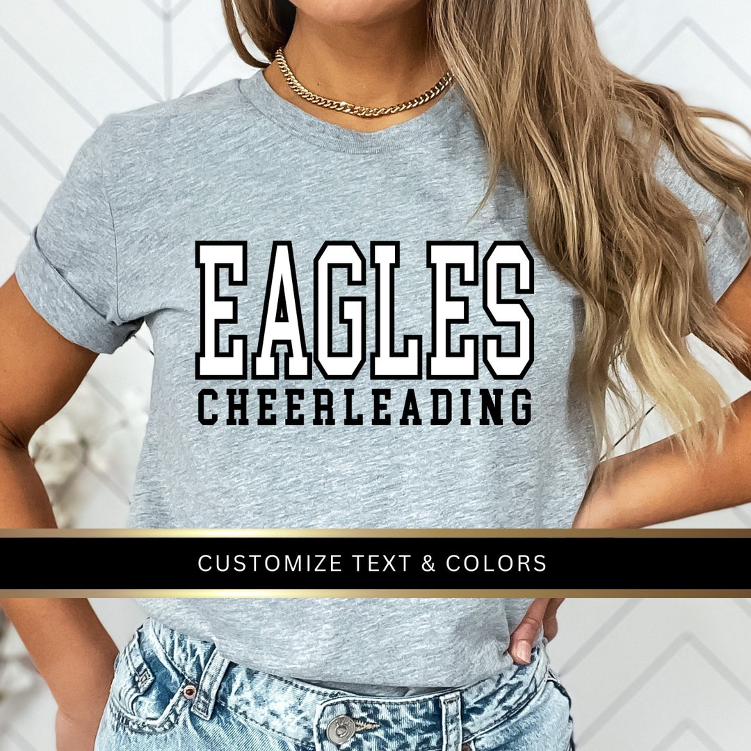 Custom Cheerleading Tee | Cheerleading Shirt, Team Mascot, Cheer Coach ...