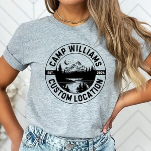 CUSTOM Camp Tee | Camping Shirts, Camping Gifts, Matching Group Shirts ...
