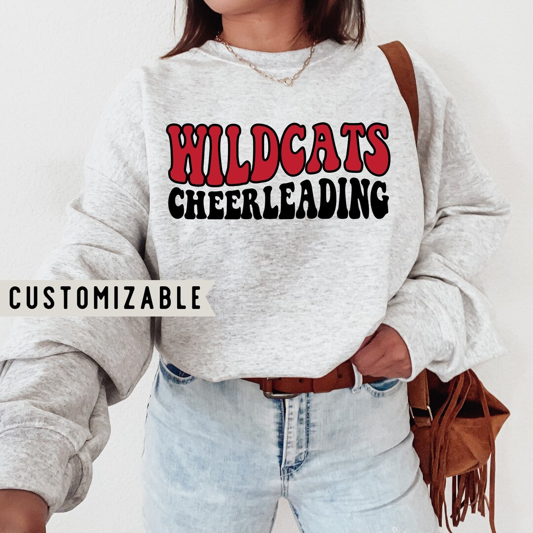 Custom Cheer Sweatshirt | Cheerleading Sweatshirt, Team Mascot, Cheer ...