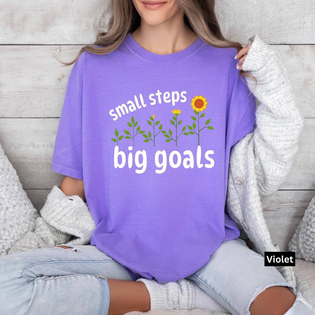Small Steps Big Goals Tee | Therapy Shirt, Floral Teacher Shirt, Speech ...