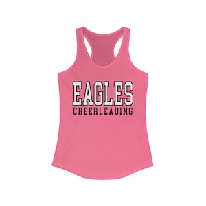 CUSTOM Cheer Tank | Cheerleading Shirts, Team Mascot, Cheer Coach ...
