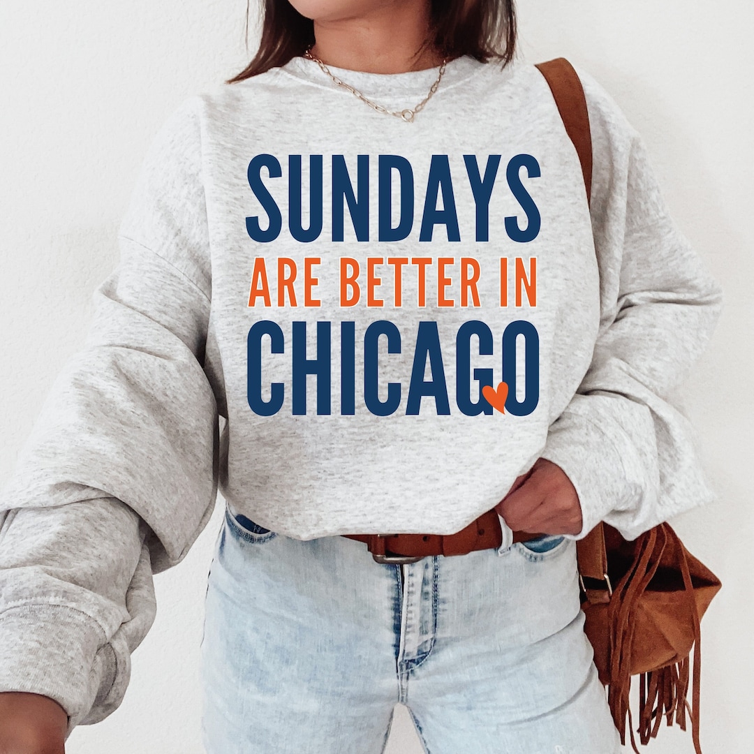 Custom Football Sweatshirt | Chicago Football, Chicago Sweatshirt ...