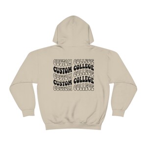 Custom College Hoodie | College Student Gift, Tailgate Sweatshirt ...
