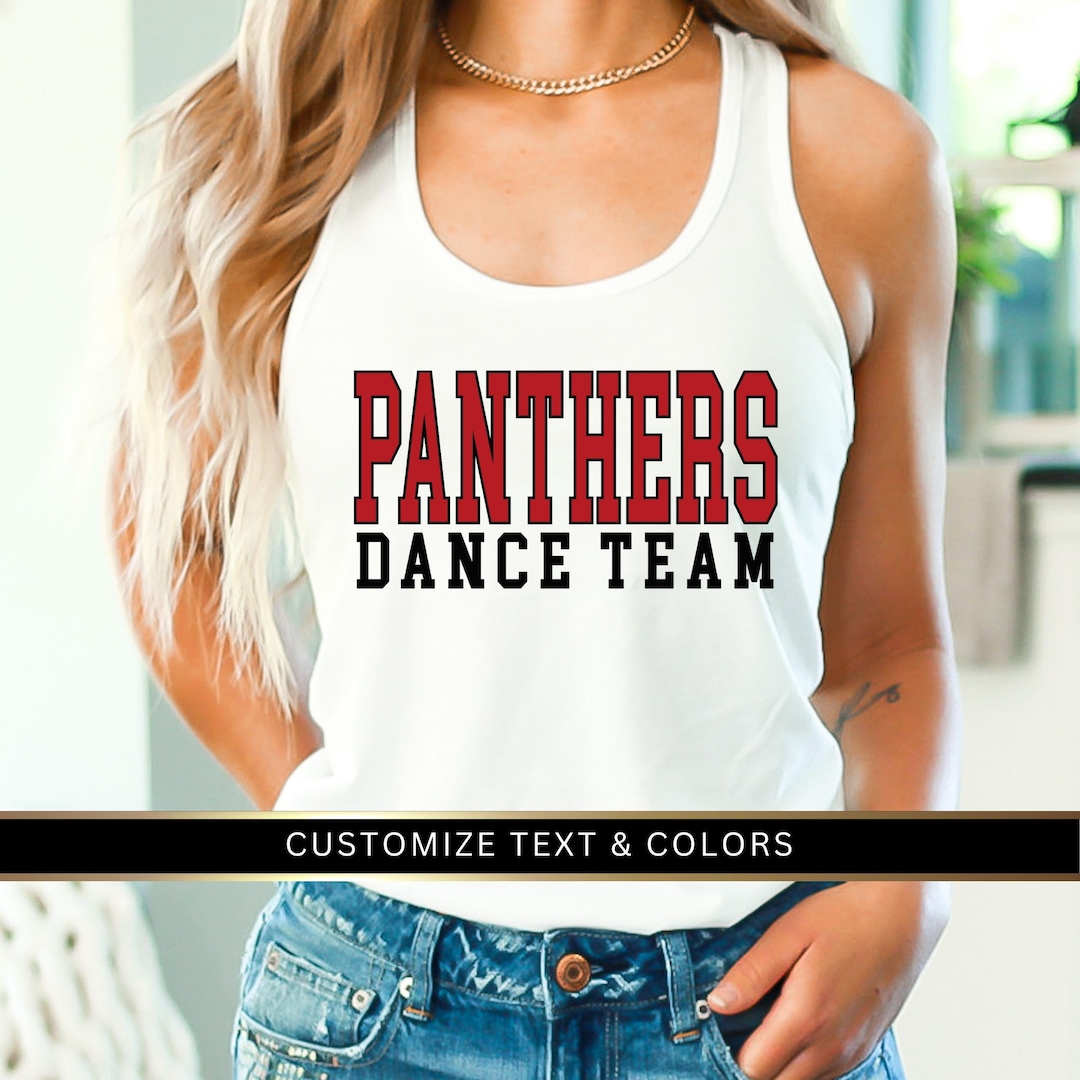 Custom Dance Team Tank | Dance Team Shirts, Dance Coach Shirt, Dance ...