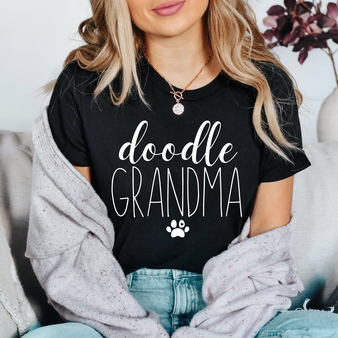 Doodle Grandma Tee | Golden Doodle Gifts, Custom Doodle Mom Shirt, Fur ...