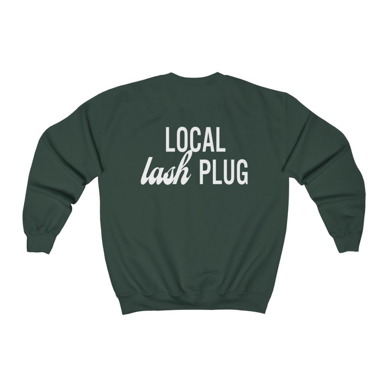 Local Lash Plug Sweatshirt Lash Tech Lashes Lash Boss | Etsy