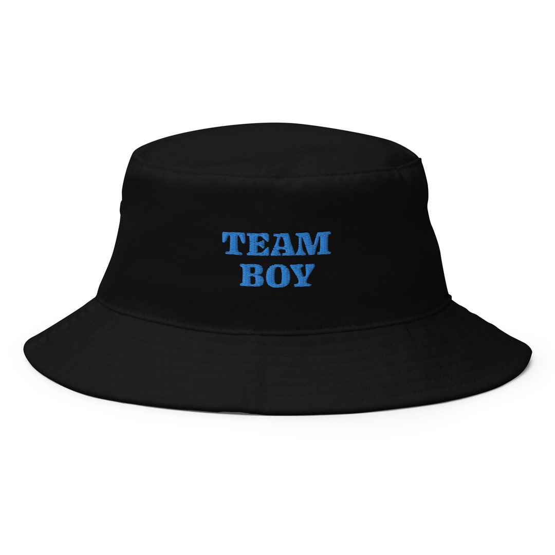 Team Boy Bucket Hat | Gender Reveal | Gender Reveal Ideas | Embroidered ...