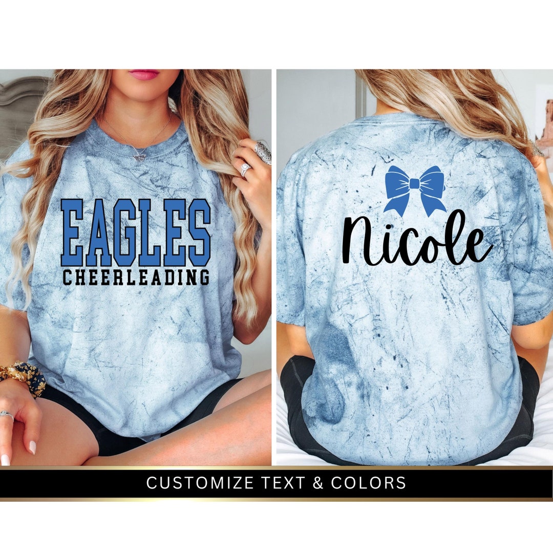 CUSTOM Cheerleading Tee | Cheerleading Shirt, Team Mascot Shirt, Cheer ...