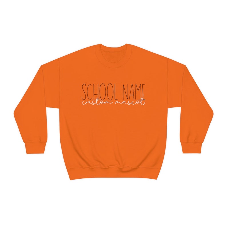Custom Mascot Sweatshirt Team Mascot Crewneck Sweatshirt - Etsy