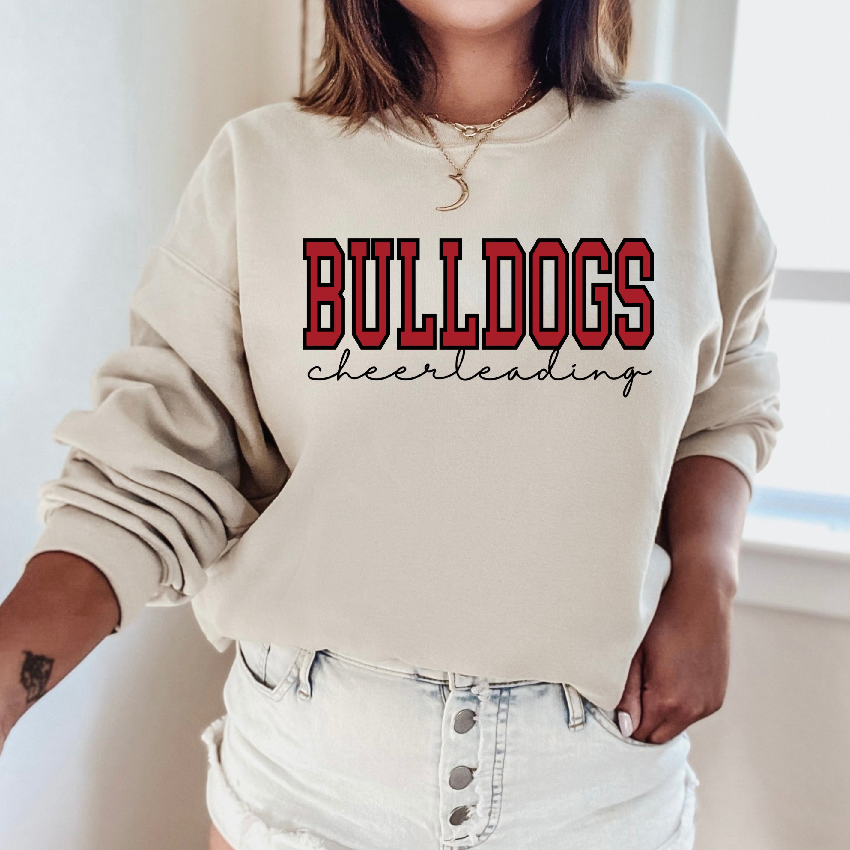 Custom Cheer Sweatshirt | Cheerleading Sweatshirt, Team Mascot, Cheer ...