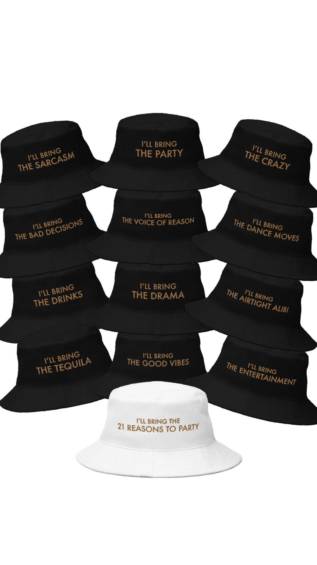 21 Reasons to Party Bucket Hat | Bucket Hat | 21 | 21st Birthday ...
