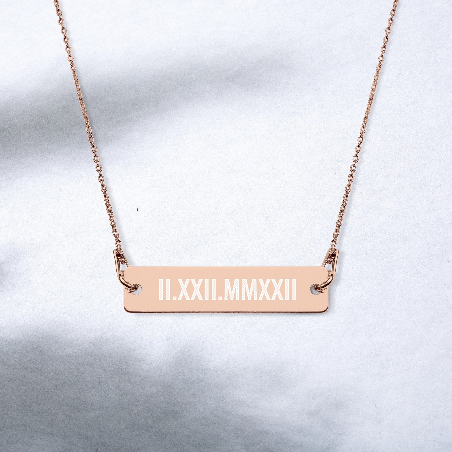 Custom Date Engraved Necklace | Custom Necklace | Cute Necklace ...