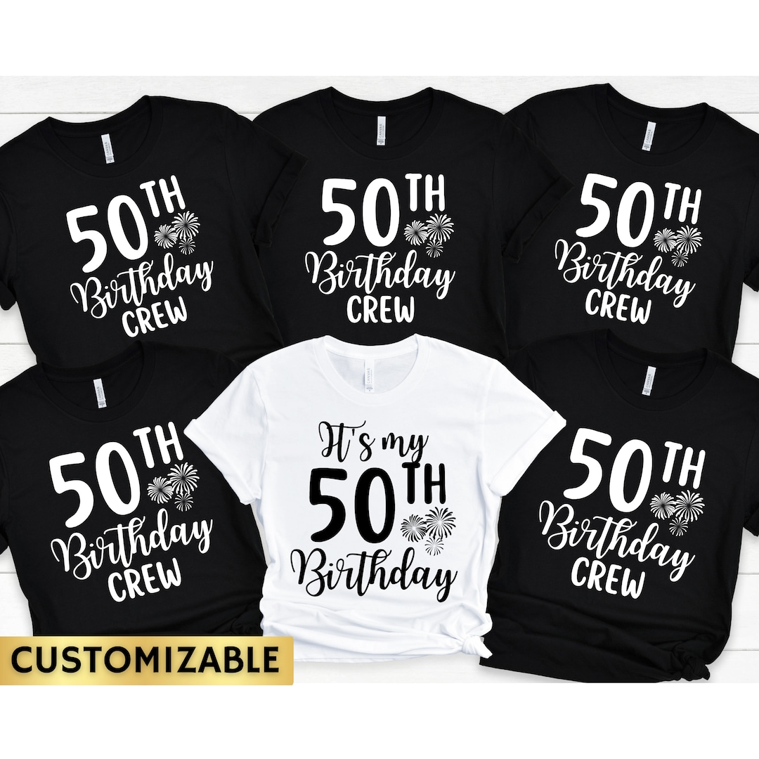 CUSTOM 50th Birthday Tee | Family Vacation Shirts, 50th Birthday Shirts ...