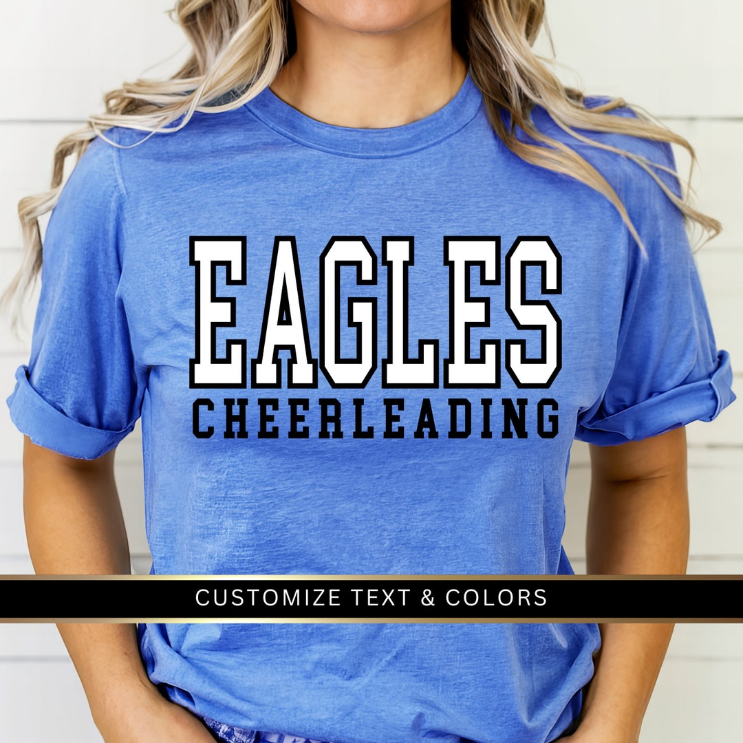 Custom Cheerleading Tee | Cheerleading Shirt, Team Mascot, Cheer Coach ...