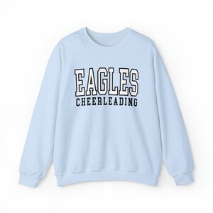 Custom Cheer Sweatshirt | Cheerleading Sweatshirt, Team Mascot, Cheer ...