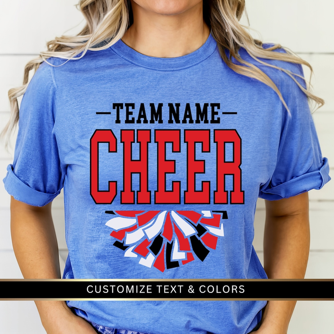 Custom Cheer Tee | Cheerleading Shirt, Cheer Coach Shirt, Cheerleader ...