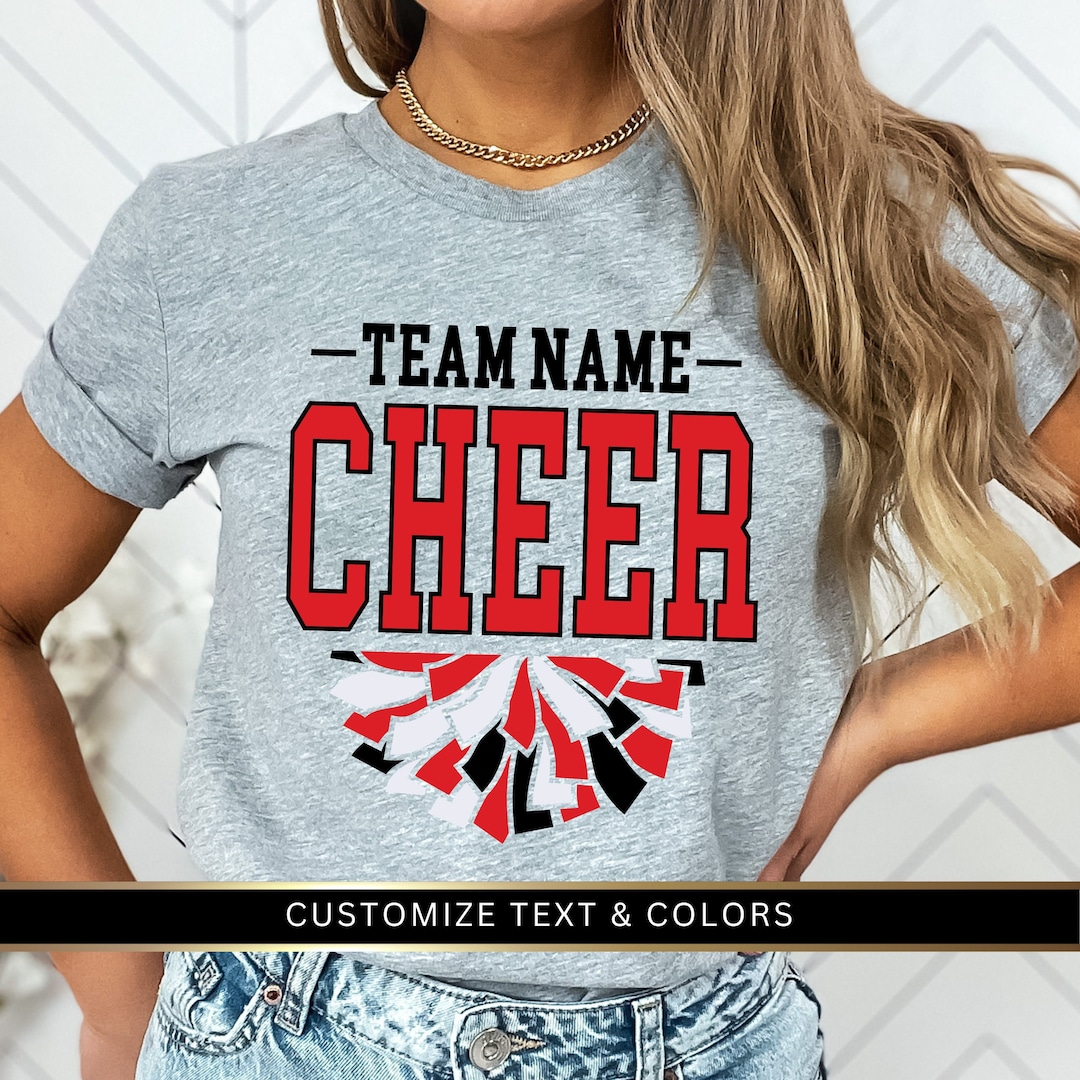 Custom Cheer Tee | Cheerleading Shirt, Cheer Coach Shirt, Cheerleader ...